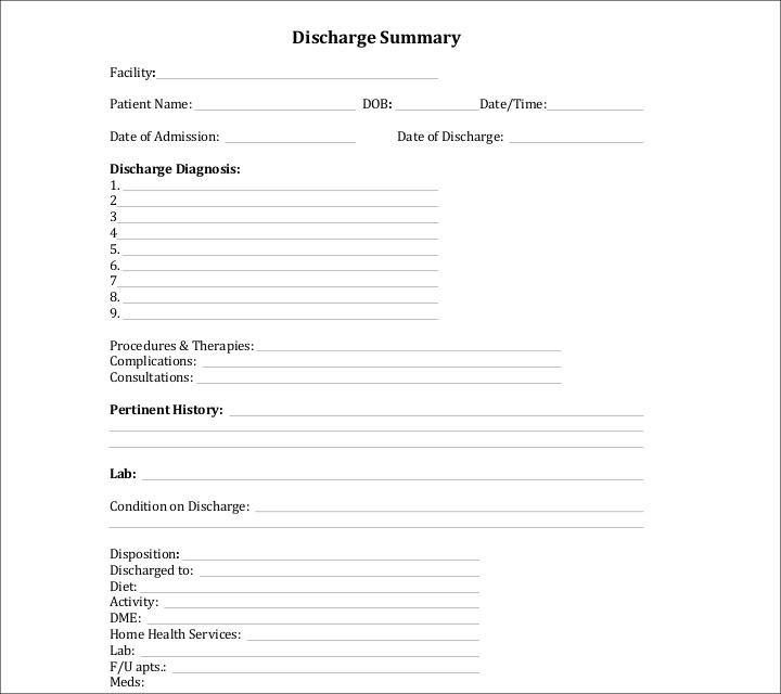 Patient Discharge Letter Template Nhs How To Leave Patient Discharge 