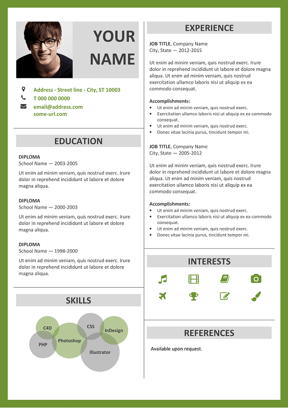 Melancholia Television Show 3 Column Resume Template Word 3 Advice 