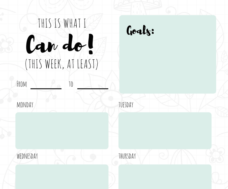 Aesthetic Schedule Template 3AD