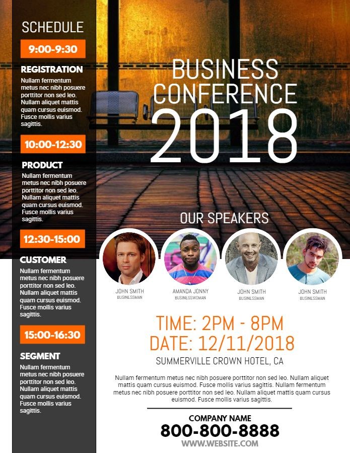 Conference Flyer Template The 3 Secrets You Will Never Know About 