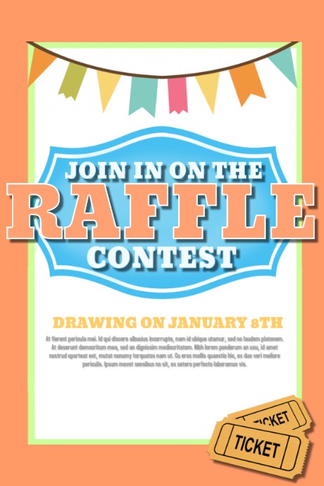 Flyer Template Raffle Poster Design Seven Great Lessons You Can Learn 