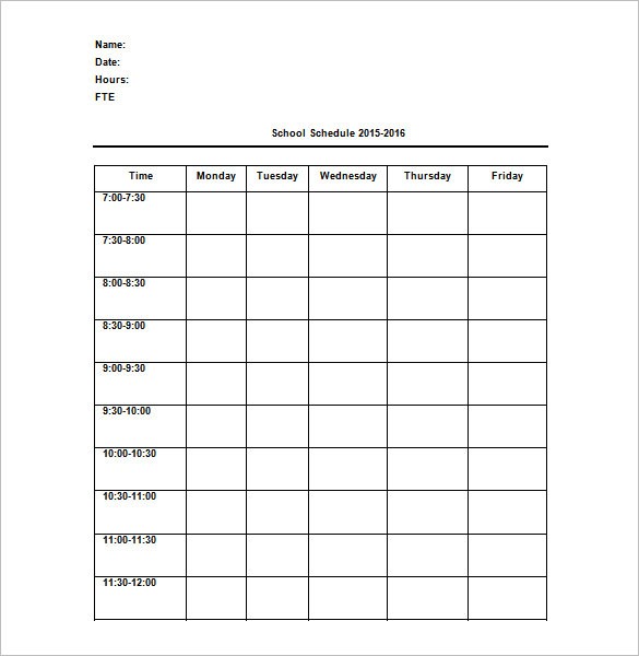 Class Schedule Template For Teachers Quiz How Much Do You Know About 