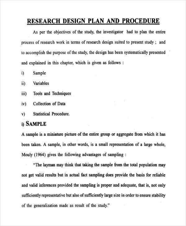 Research Design Plan Template Five Ingenious Ways You Can Do With 
